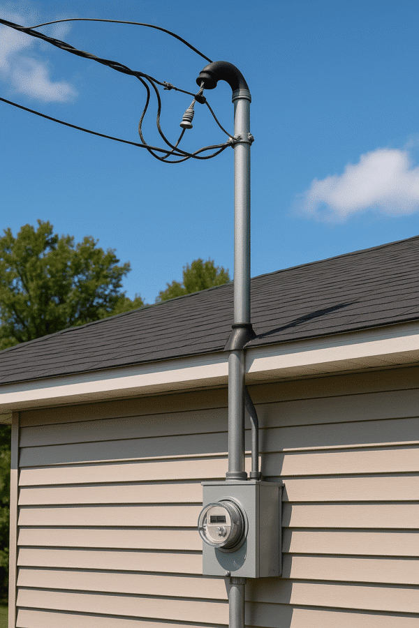 What to Know About Electrical Service Masts | The Electricians