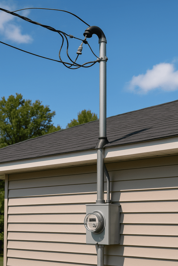What to Know About Electrical Service Masts | The Electricians