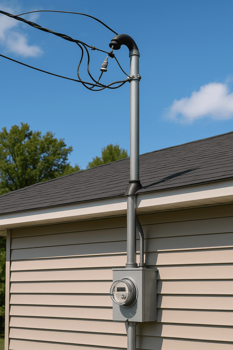 What to Know About Electrical Service Masts | The Electricians