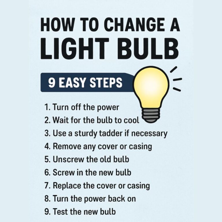 How to Change a Light Bulb in 9 Easy Steps | The Electricians