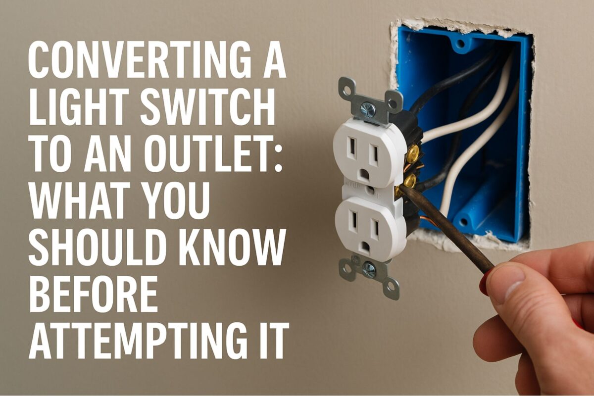 Convert a Light Switch to an Outlet | Safe Electrical Upgrade Guide