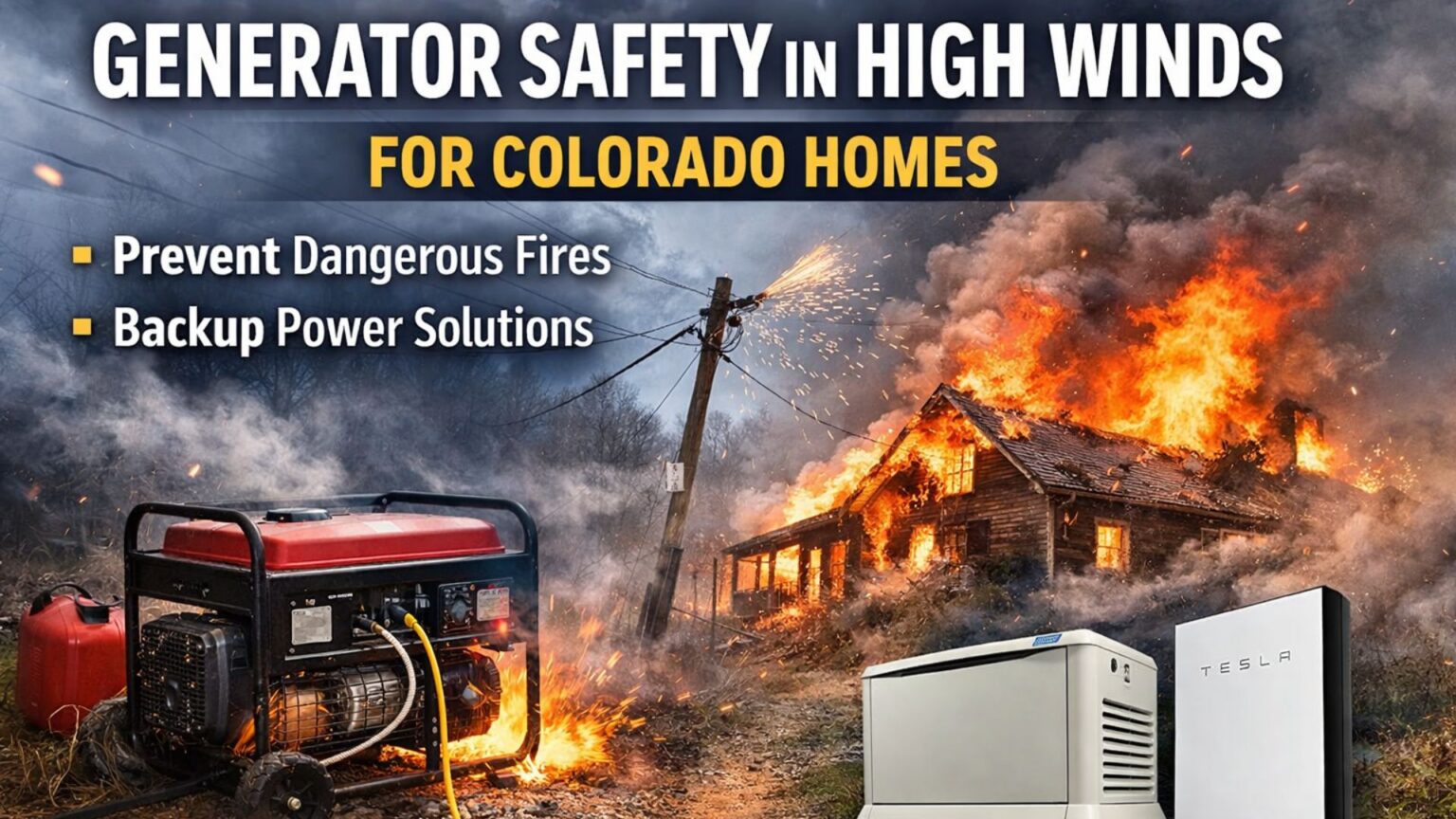 Generator Safety in High Winds for Colorado Homes